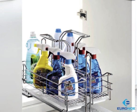 Kệ đựng chất tẩy rửa inox nan kết hợp nhựa Euronox EU3-350S » Bếp 365 ...